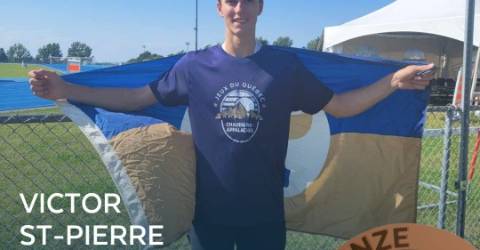 Victor St-Pierre remporte le bronze